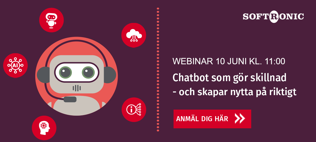 Webinar Chatbot som gör skillnad | Softronic AB